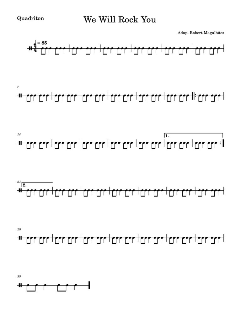 We Will Rock You!-Quadriton | PDF