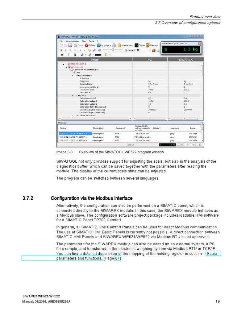 Manual SIWAREX WP521 WP522 en - PDF Page 19 | PDF