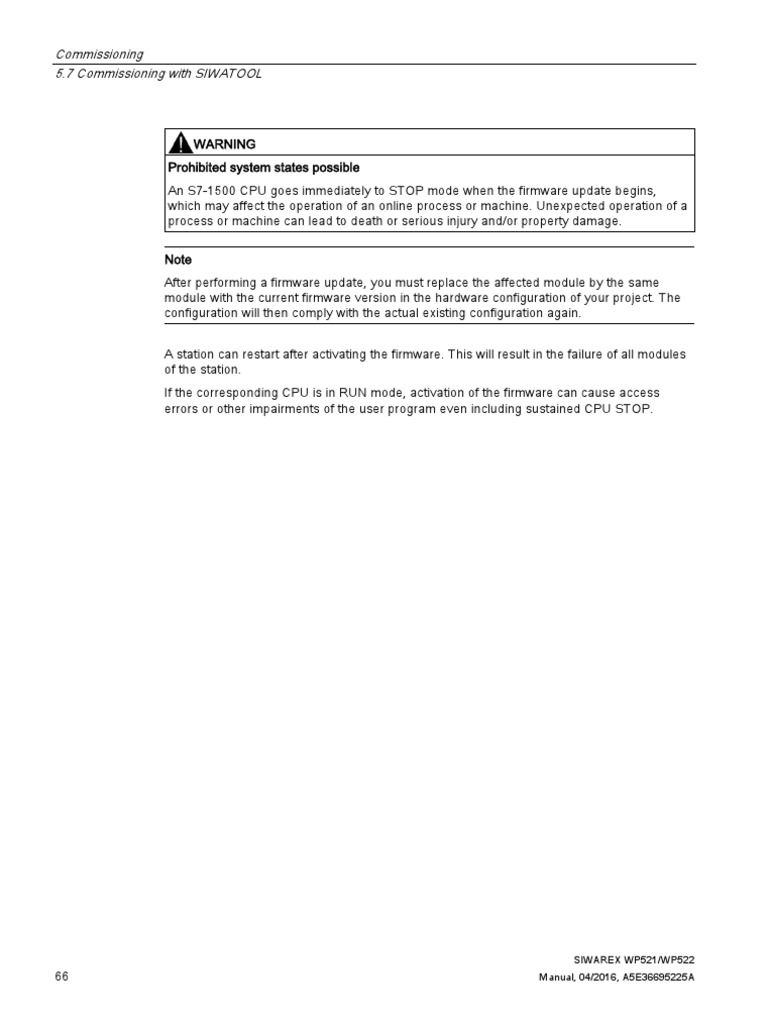 Manual SIWAREX WP521 WP522 en - PDF Page 66 | PDF