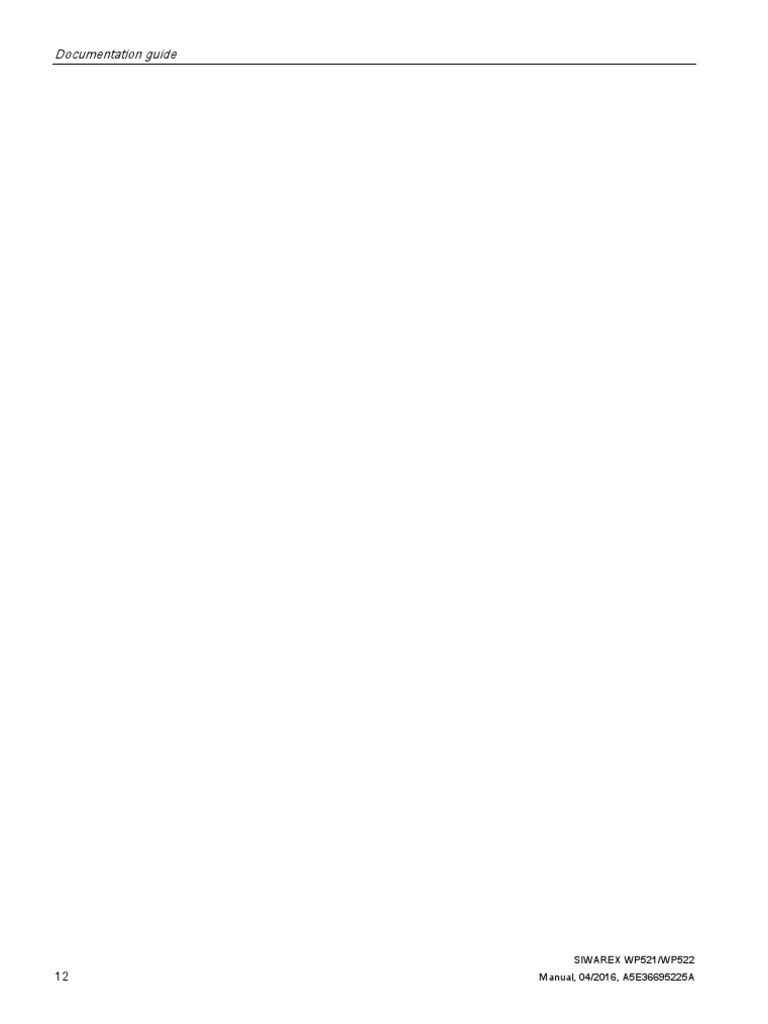 Manual SIWAREX WP521 WP522 en - PDF Page 12 | PDF