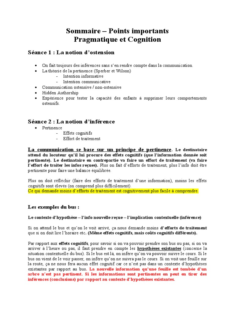 Pertinence et Communication Ostensive | PDF | Développement personnel