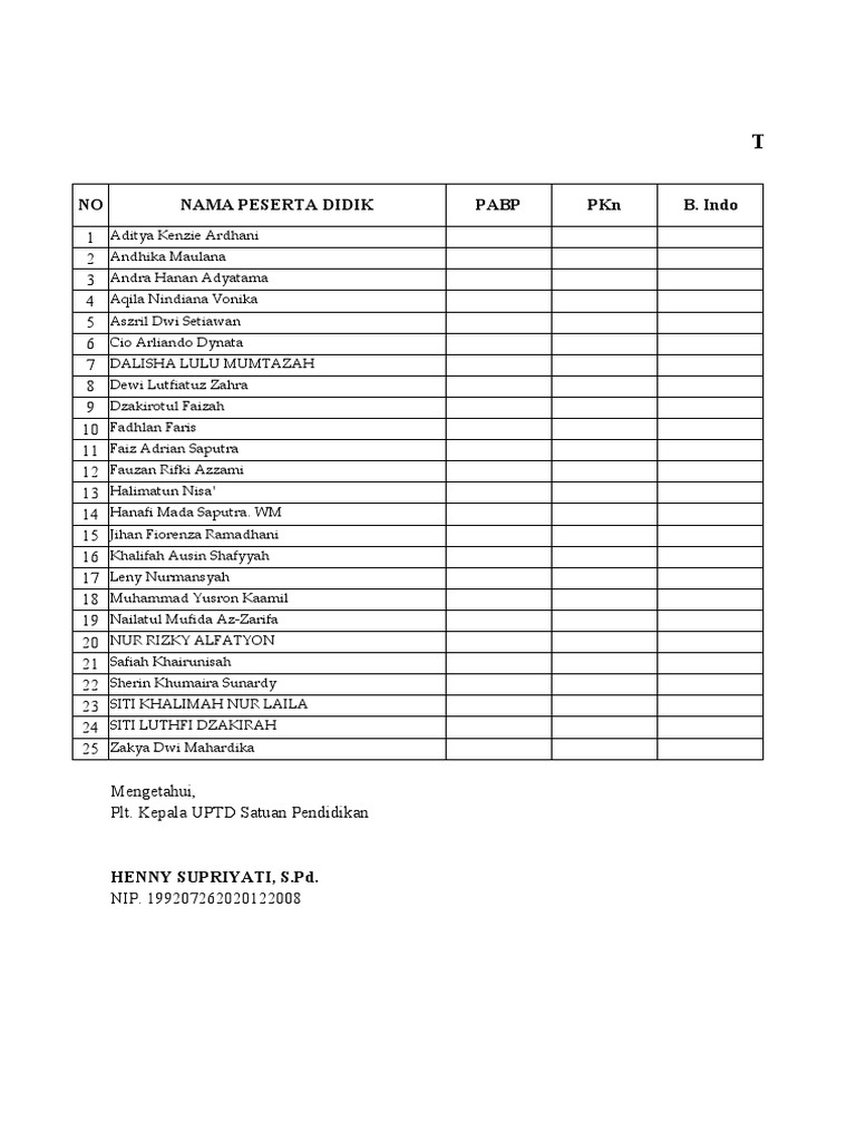 Leger PTS Ganjil 2022-2023 Kelas 2 | PDF