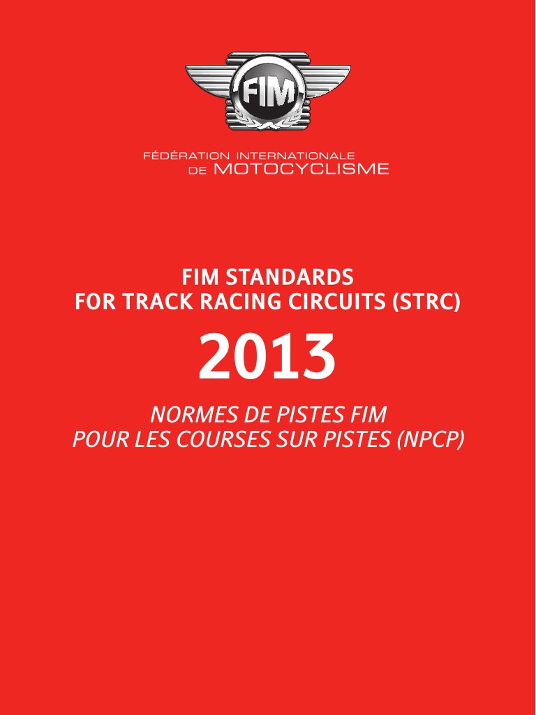 FIM Track Racing Circuit Standards | PDF | Computers | Technology ...