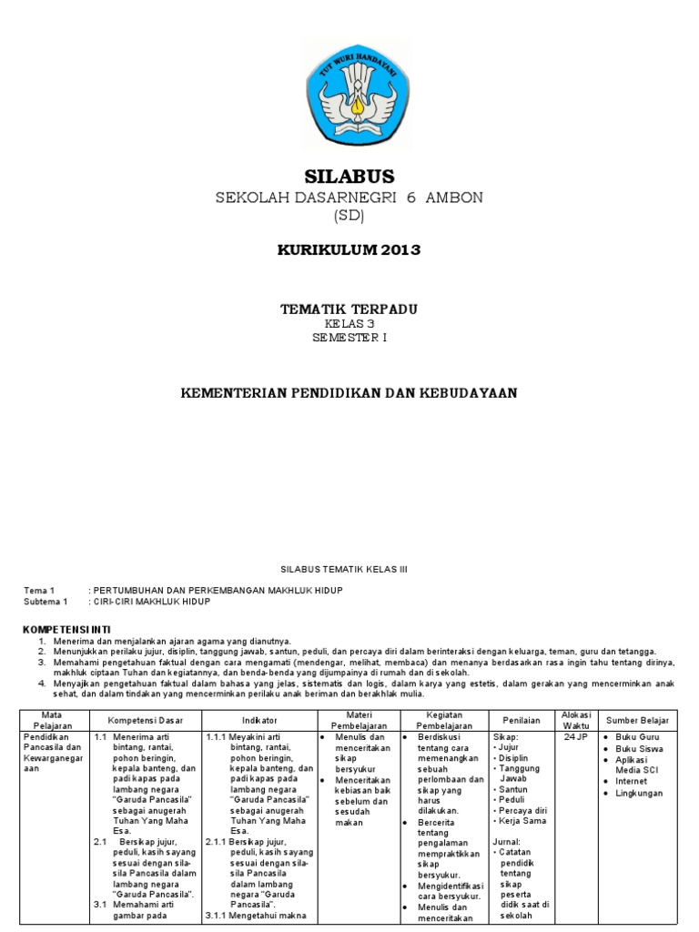 Silabus Ibu Pia 2022-2023 | PDF