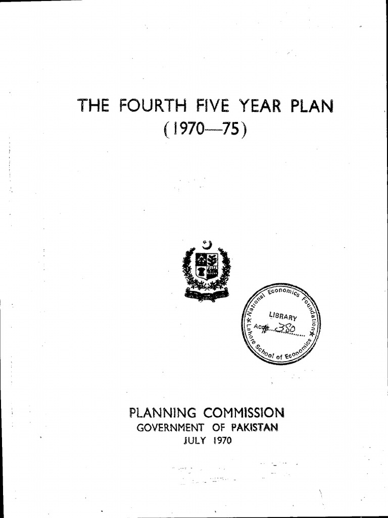 The Fourth Five Year PLan 1970-1975 | PDF