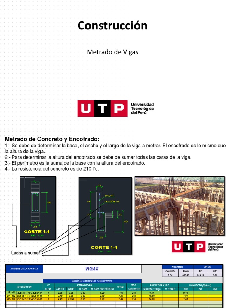 Metrados de Vigas 2 | PDF | Ingeniería de Edificación | Construyendo tecnología