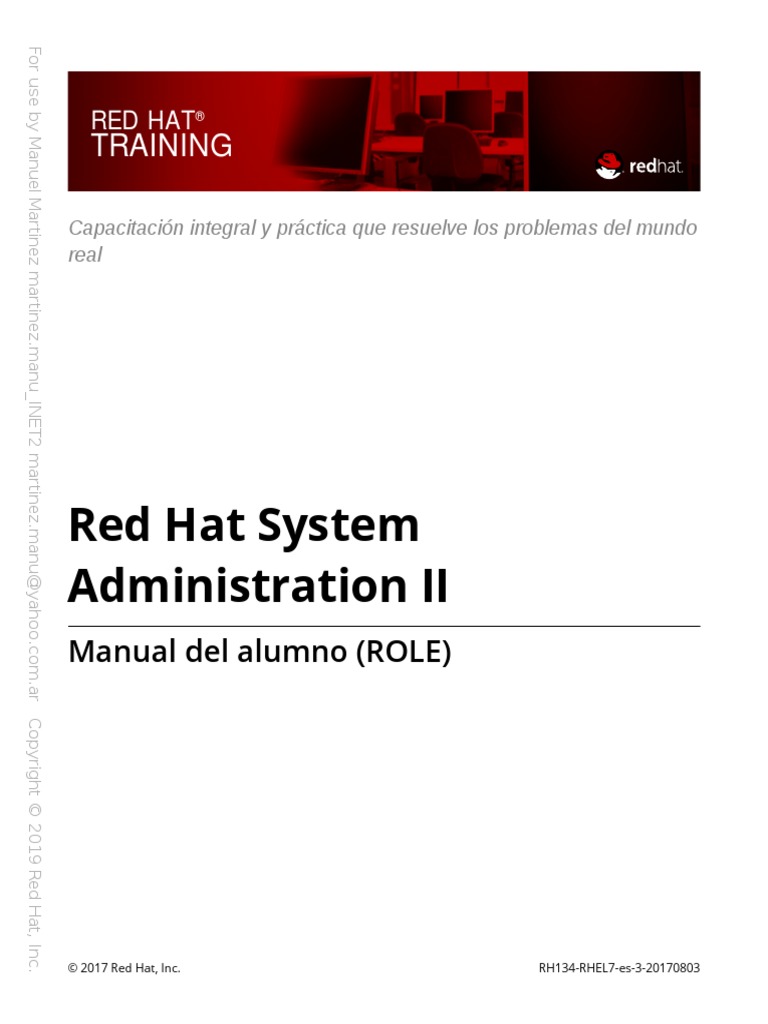 Red Hat System Administration II | PDF | Computer Architecture | Unix