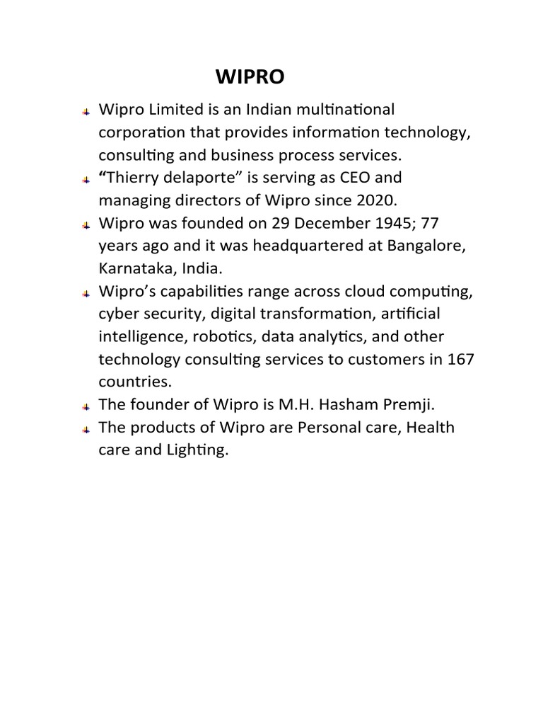 Wipro | PDF | Business | Finance & Money Management