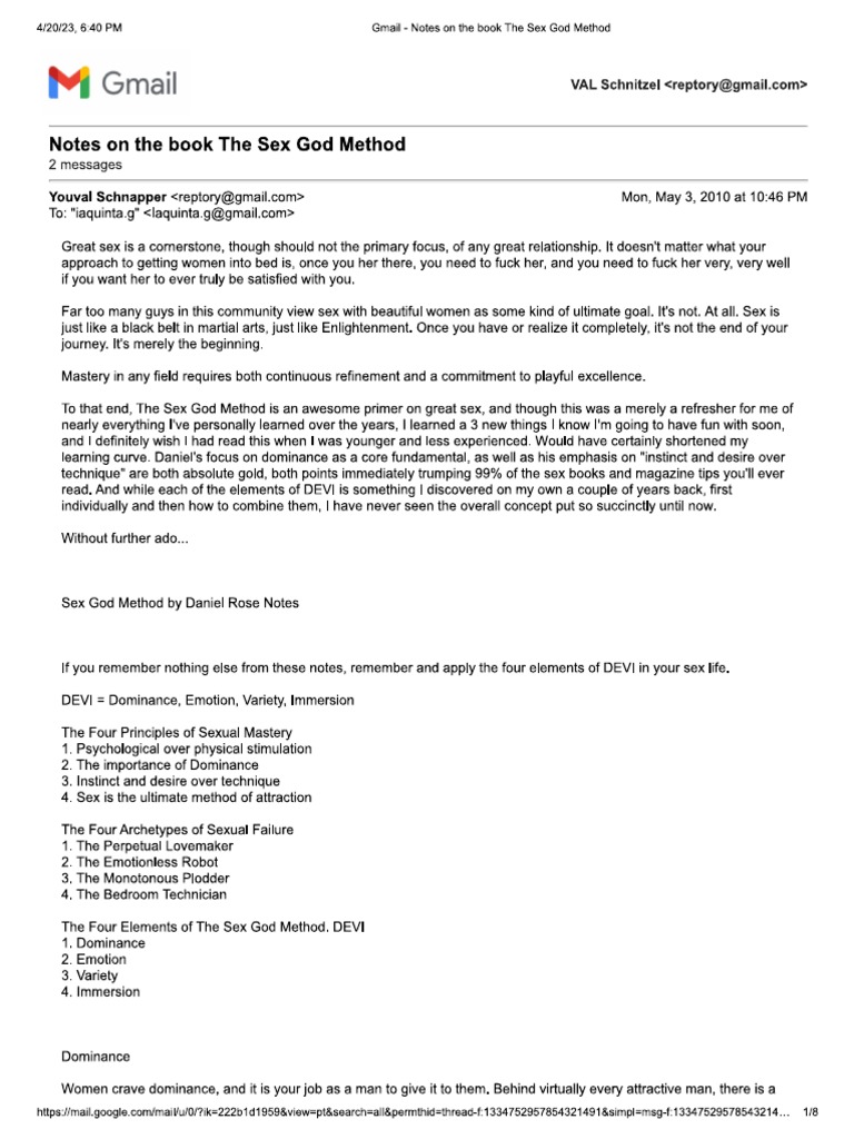 Sex God Notes Pdf
