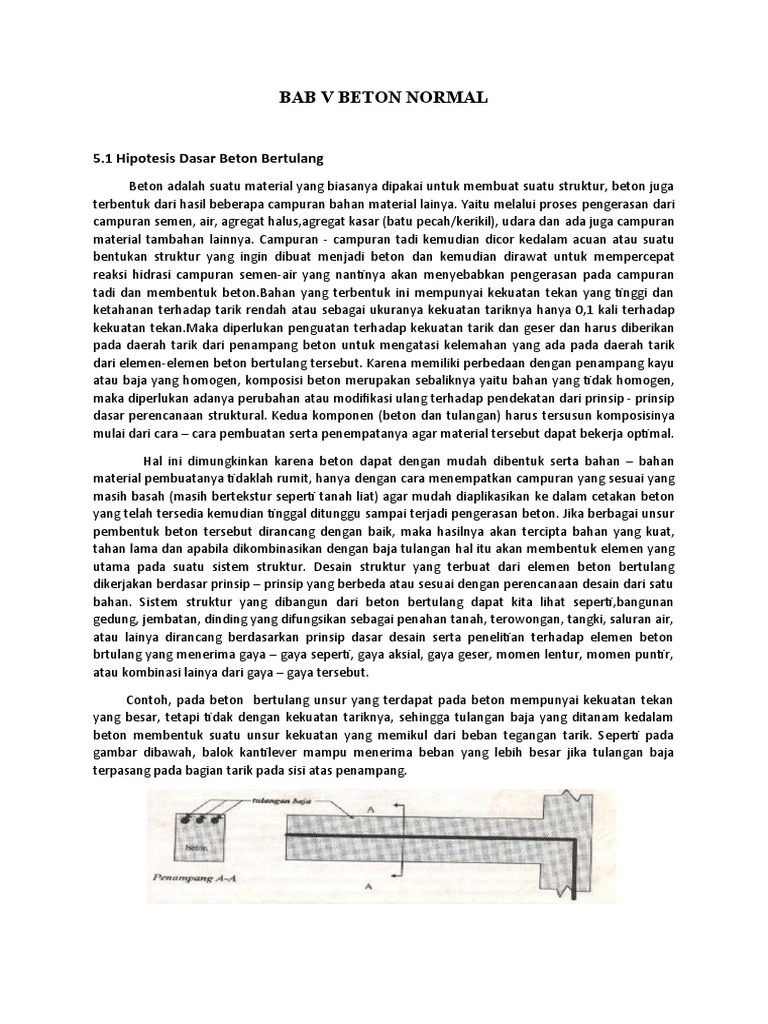 Bab V Beton Normal | PDF | Teknologi & Rekayasa