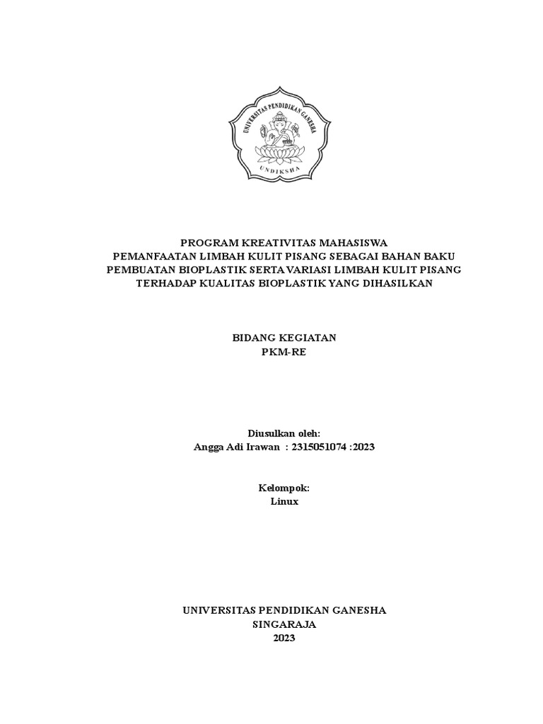 Pemanfaatan Limbah Kulit - Pkm-Re | PDF