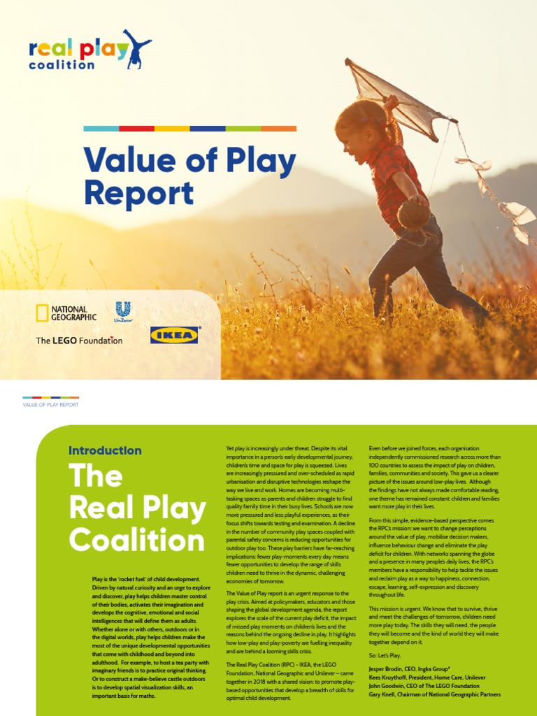The Real Play Coalition - Value of Play Report - A | PDF