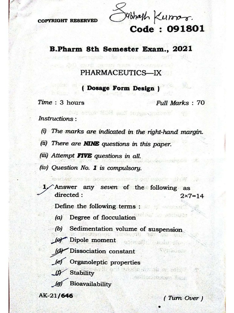 Ceutics Ix 8sem | PDF