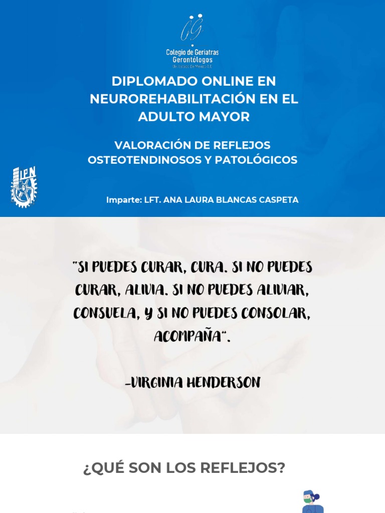 Valoración de Reflejos Osteotendinosos | PDF | Unión neuromuscular ...