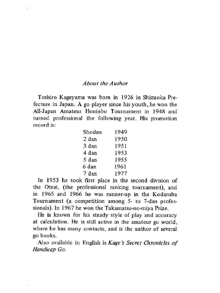 Lessons in The Fundamentals of Go | PDF