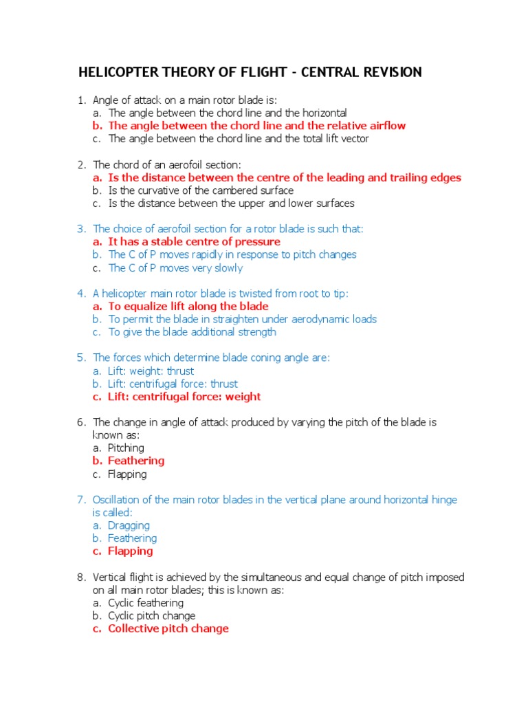 Helicopter Flight Theory Overview | PDF | Helicopter Rotor | Helicopter