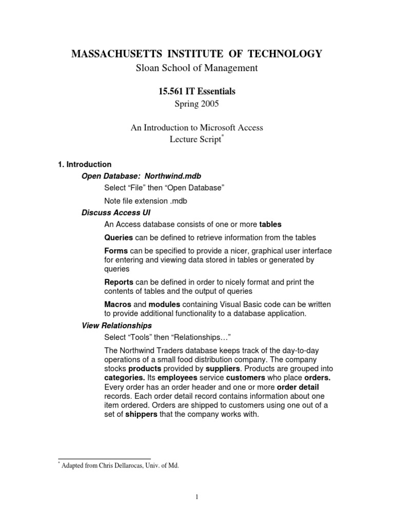 Lecture 7 | PDF | Table (Database) | Databases