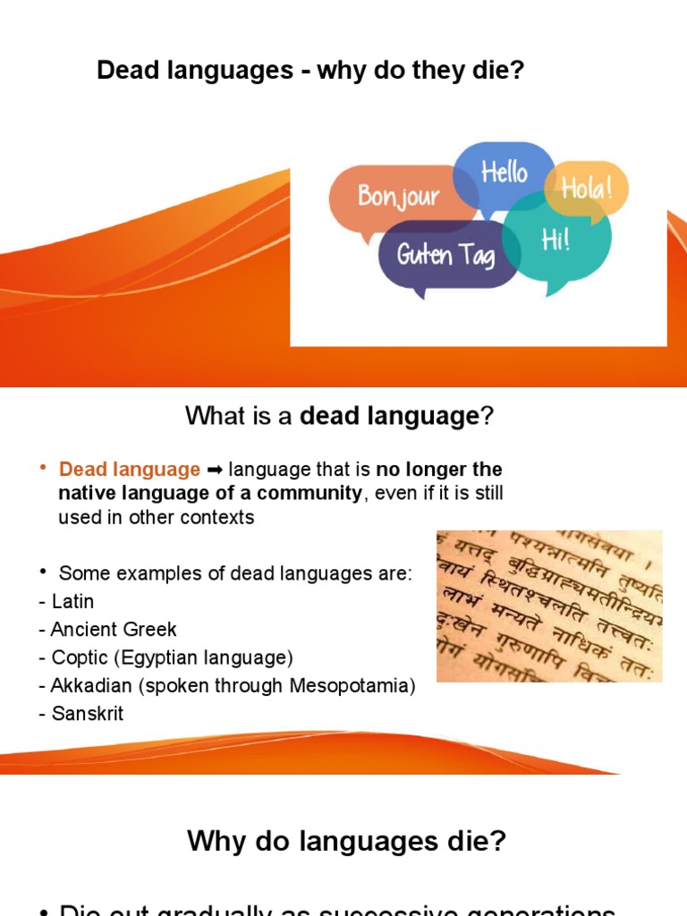 Dead Languages - Presentation | PDF