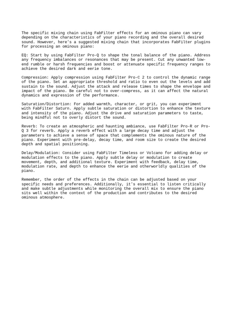 Mixing Techniques | PDF | Equalization (Audio) | Sound