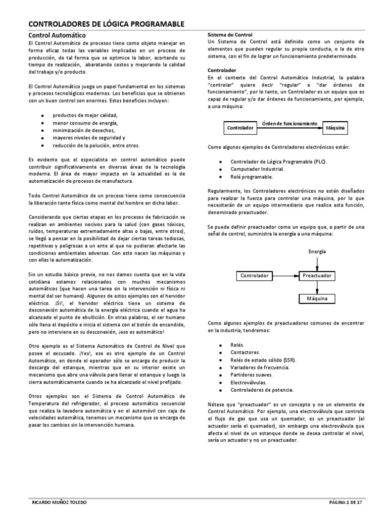 Ge-Controladores de Lógica Programable | PDF | Controlador lógico ...