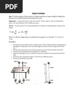 Amali Fizik Tingkatan 4 - Eksperimen 1.1 | PDF | Pendulum | Quantity