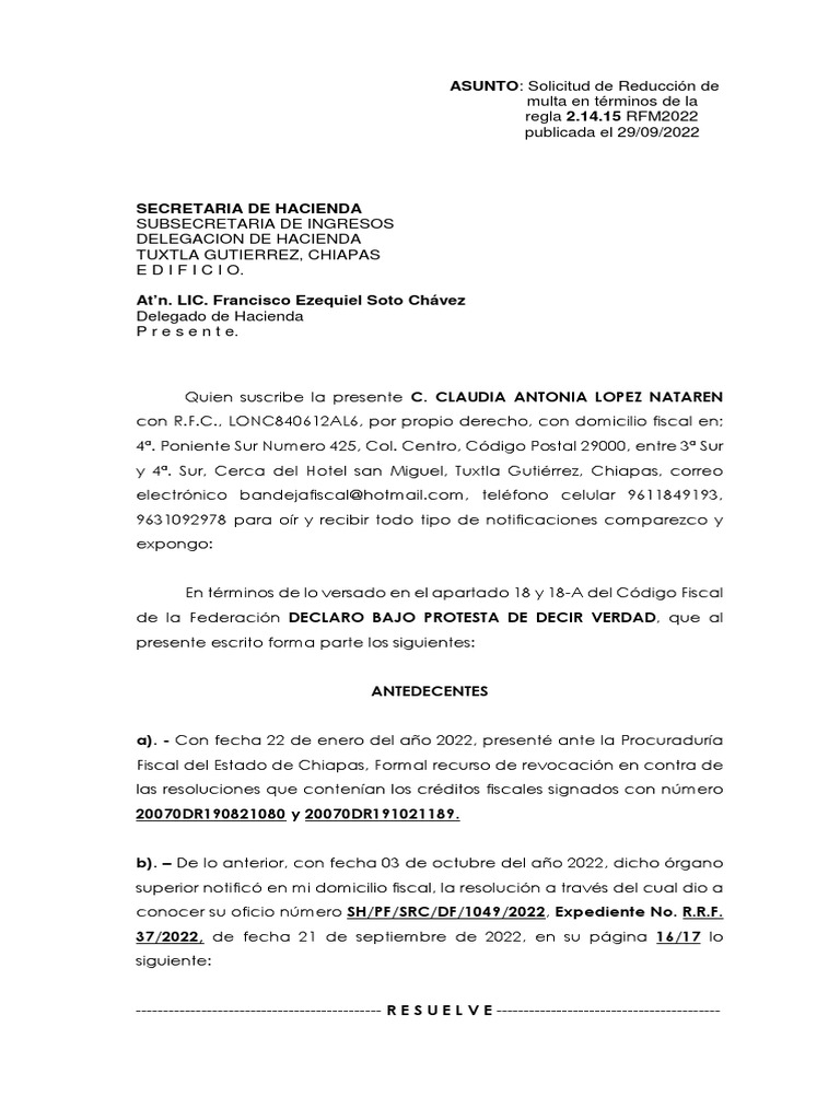 SOLICITUD DE REDUCCION DE MULTAS Al 100% | PDF | Gobierno