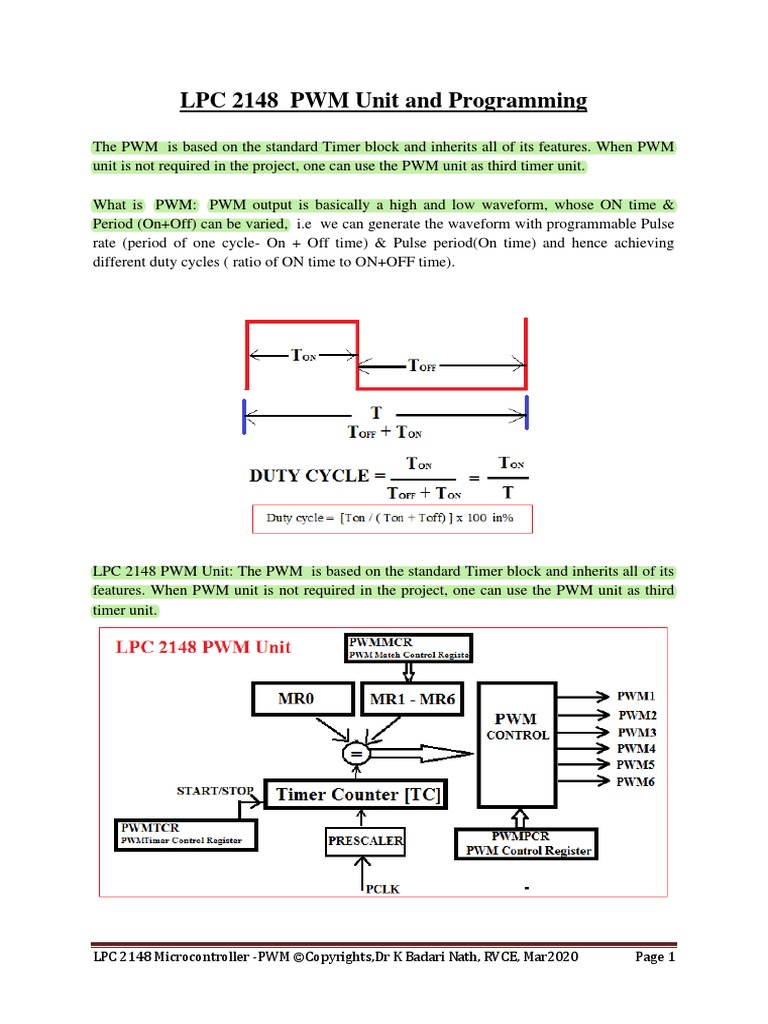 MCES - 18CS44 - Unit4 PWM - DCMotor | PDF | Computing | Computer Hardware