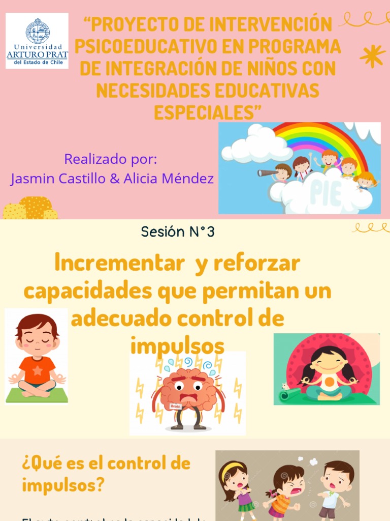 Proyecto de Intervención Psicoeducativo en Programa de Integración de Niños Con Necesidades ...