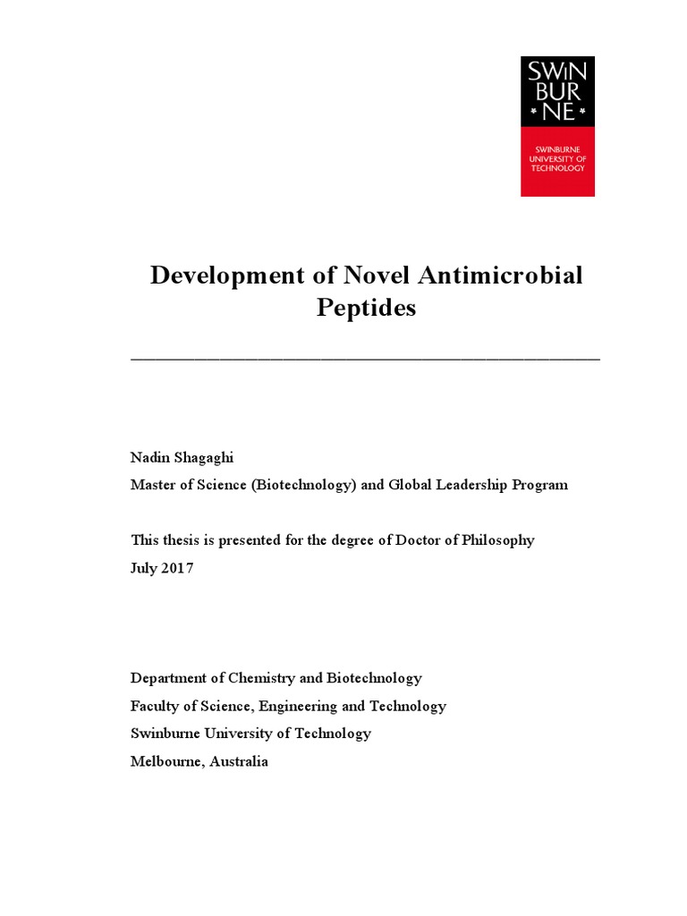 Nadin Shagaghi Thesis Pdf Amino Acid Antimicrobial Resistance
