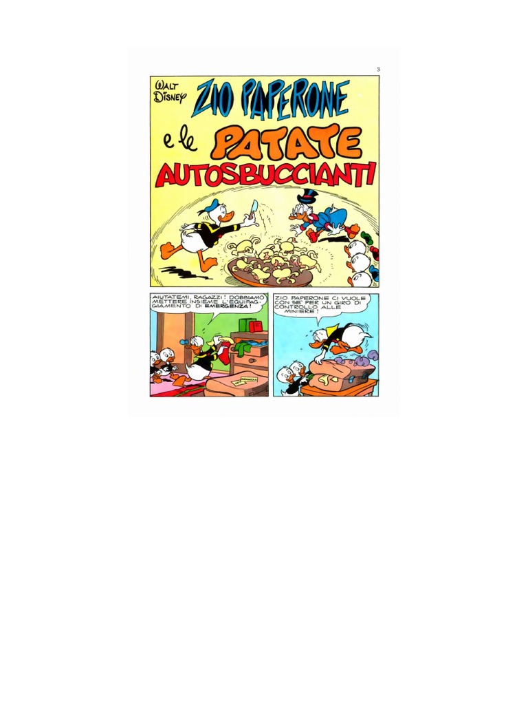 Zio Paperone e Le Patate Autosbuccianti | PDF