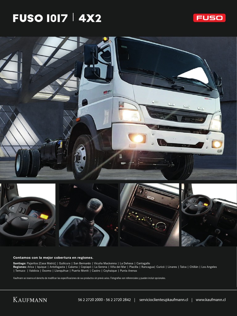 Fichas Técnicas - FUSO - 1017 | PDF | Neumático | Vehículos