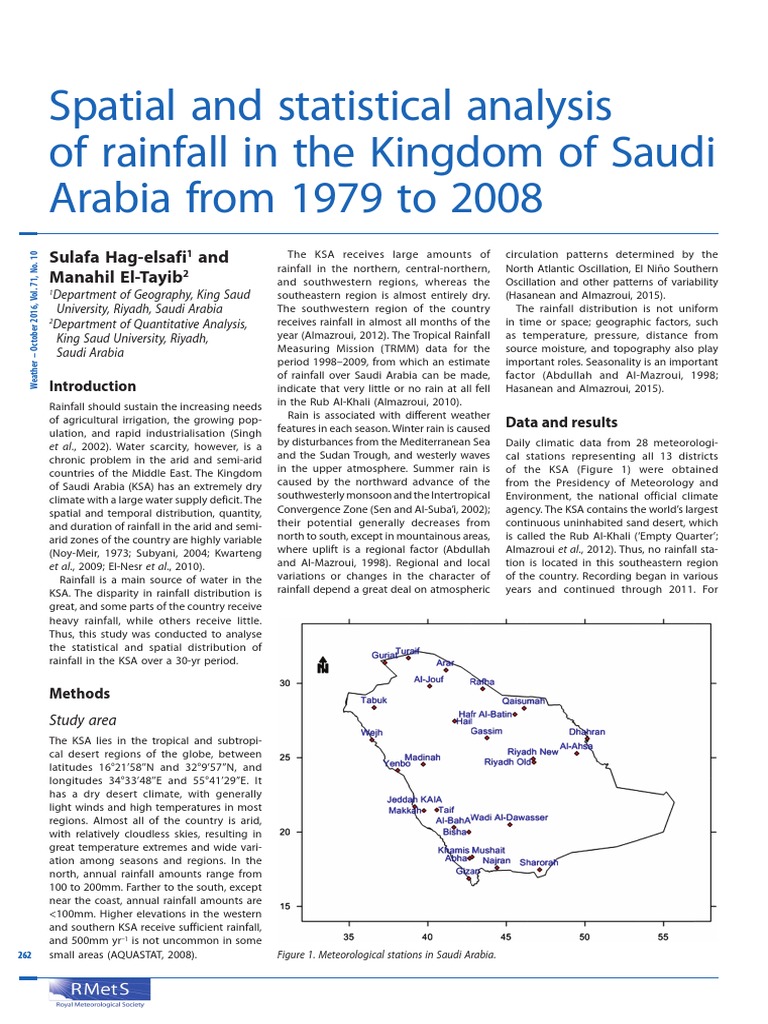 Sulafa Hag Elsafi, El-Tayib - 2016 - Spatial and Statistical Analysis ...