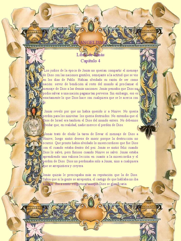 COMENTARIO Del Libro de Jonas | PDF