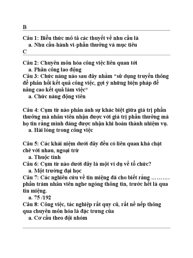 Hành VI T CH C | PDF
