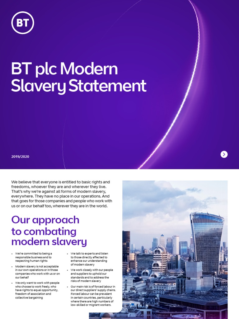 Modern Slavery Act Statement 2020 | PDF Modern Slavery Act Statement 2020 | PDF
