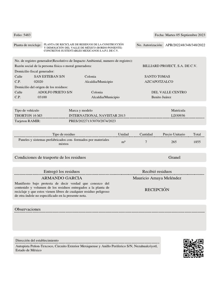 Boleta 5483 | PDF | Residuos | Entorno natural