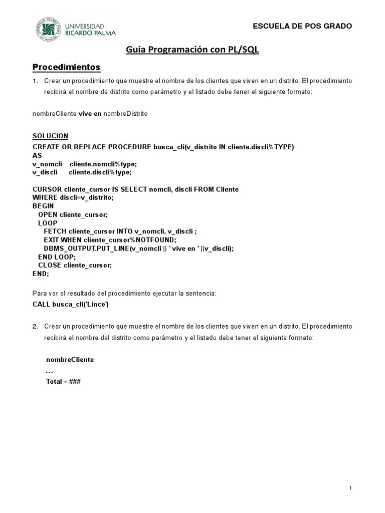 Guia PLSQL P | PDF