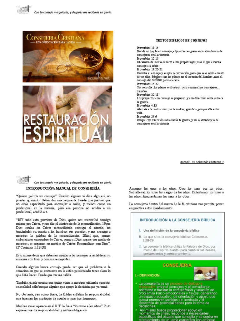 5manual Intrud. Consejeria Cristiana | PDF | Pecado | Psicoterapia