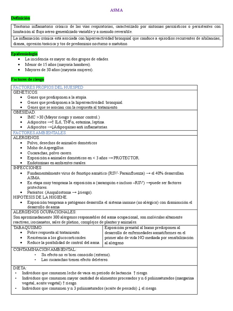 ASMA | PDF | Asma | Medicina CLINICA