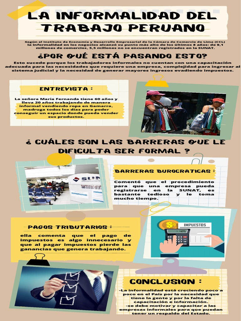 Infografía de La Informalidad | PDF