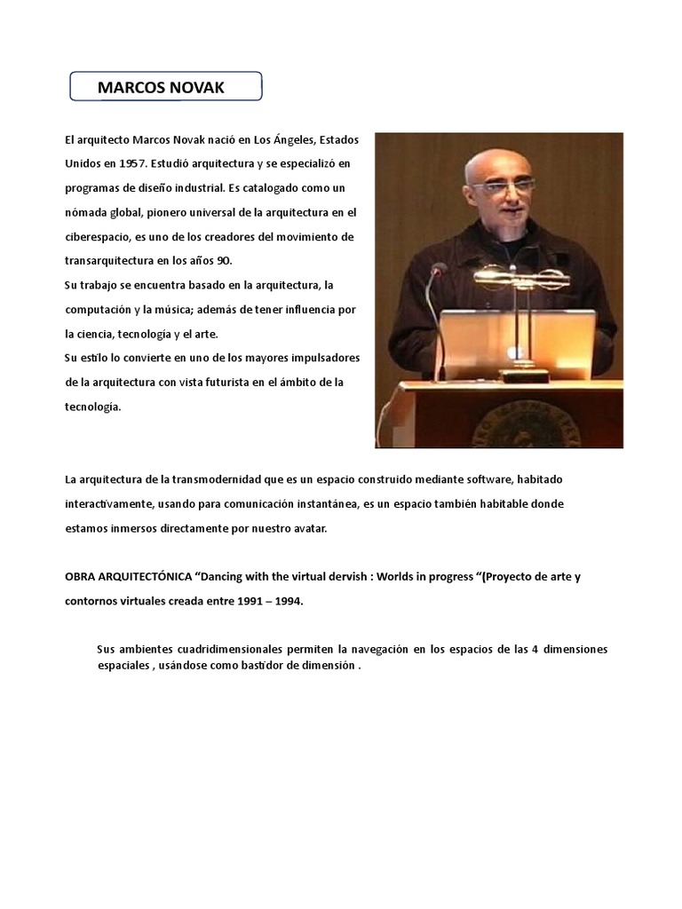 MARCOS NOVAK alex | PDF