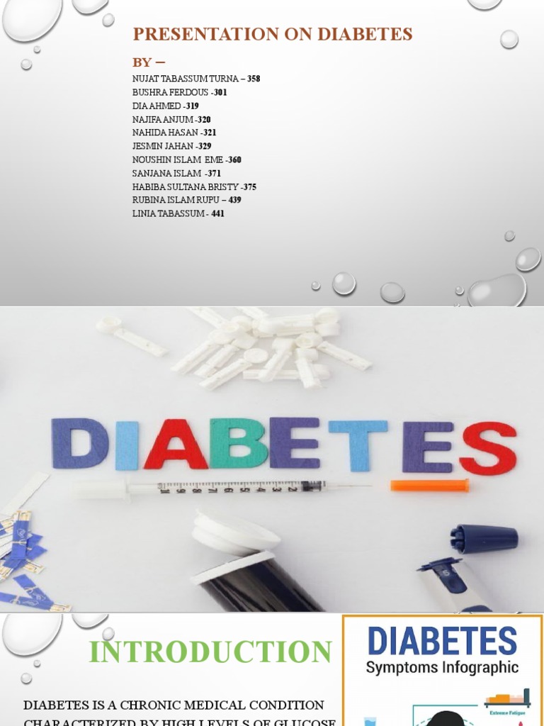 DIABETES Presentation | PDF