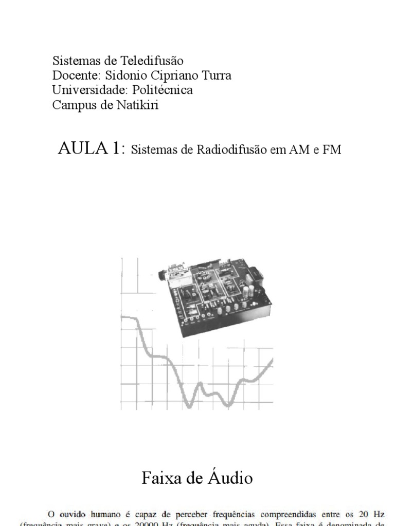 Aula 1 Slides - Audio Am e FM | PDF
