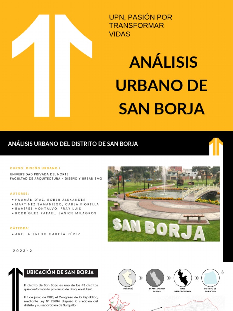 T1 - Análisis Urbano - San Borja PDF | PDF