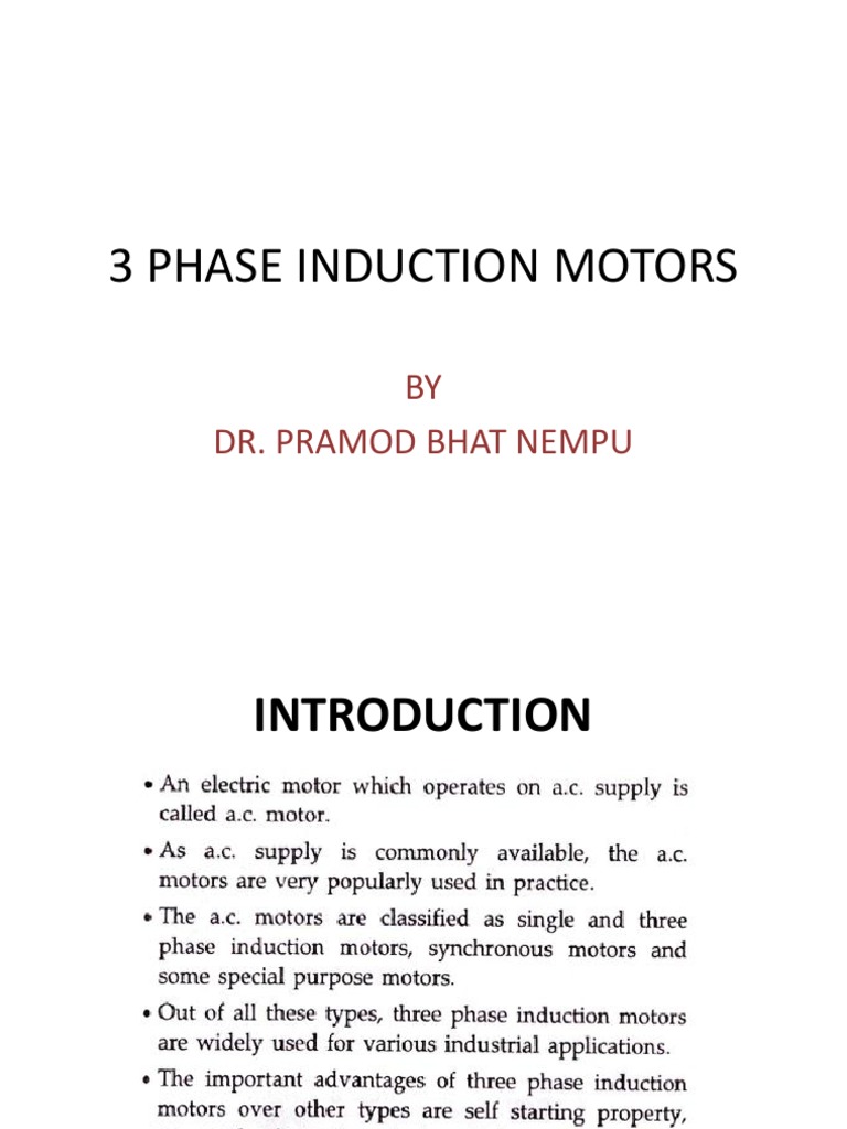 3 Phase Induction Motor | PDF