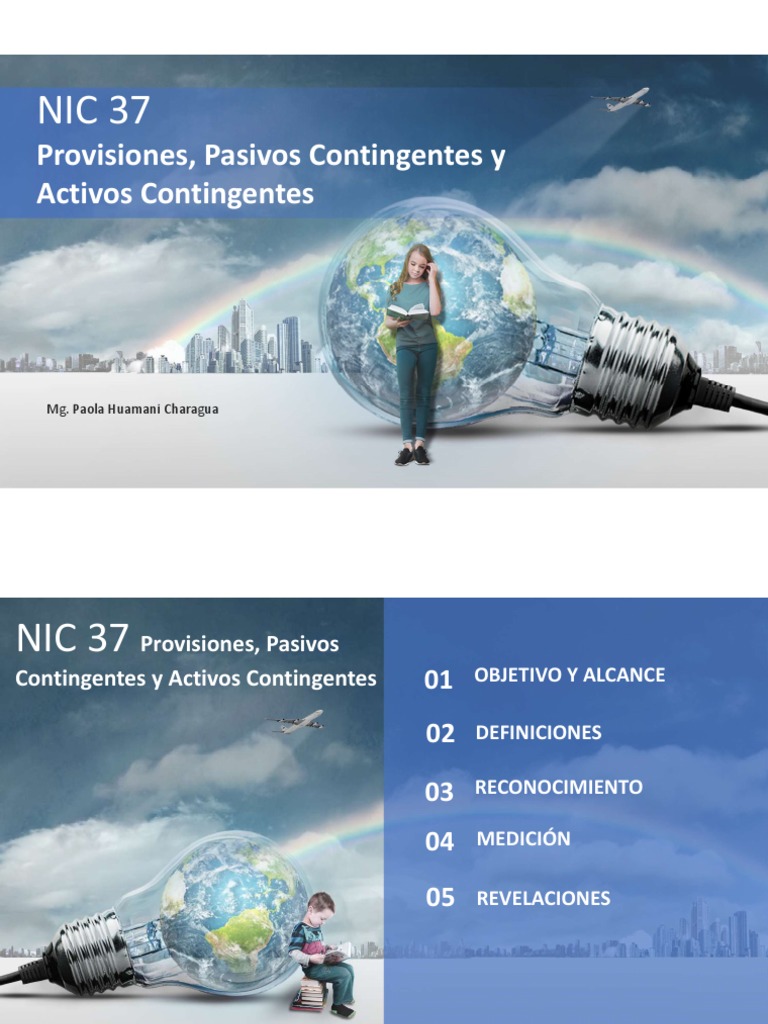 Presentación NIC 37 Y NIC 20 26.08.23 | PDF | normas internacionales de ...