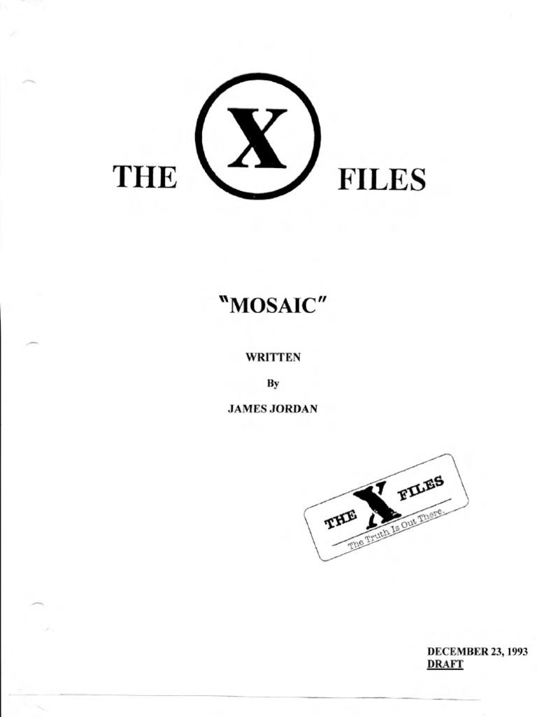 The X-Files - 1X14B - Mosaic | PDF