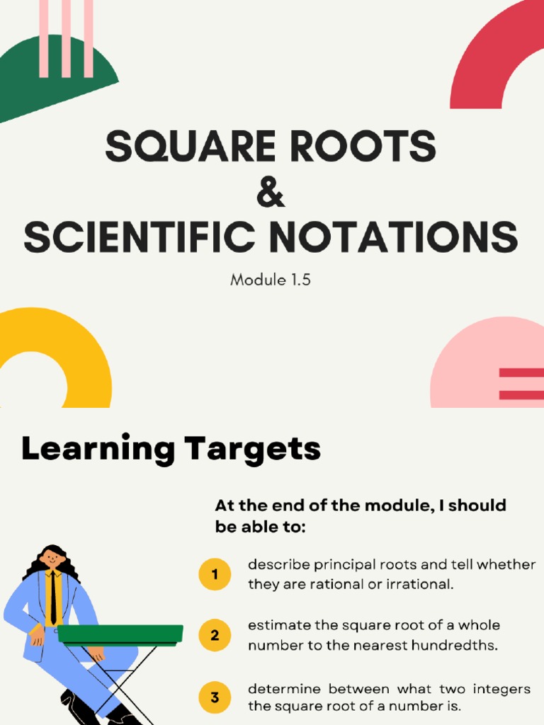 Module 1.5 Square Roots and Scientific Notations | PDF | Numbers ...