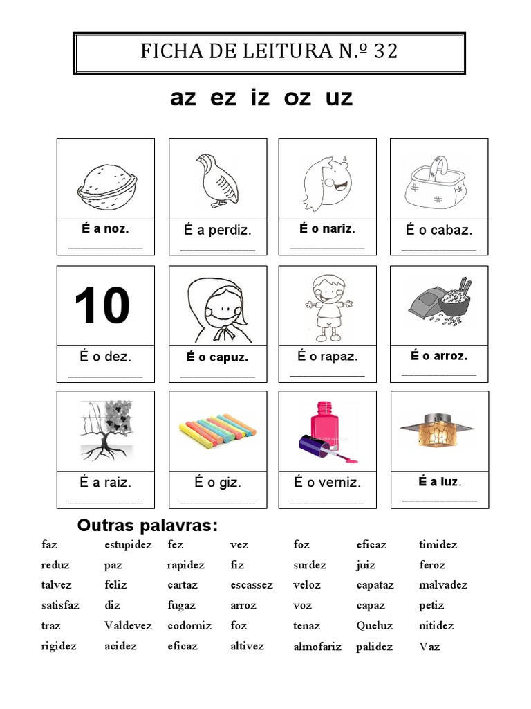 Leitura - Az Ez Iz Oz Uz | PDF