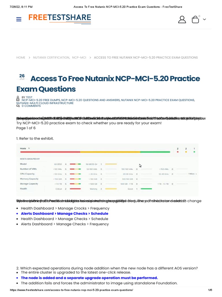 Access To Free Nutanix NCP-MCI-5.20 Practice Exam Questions ...